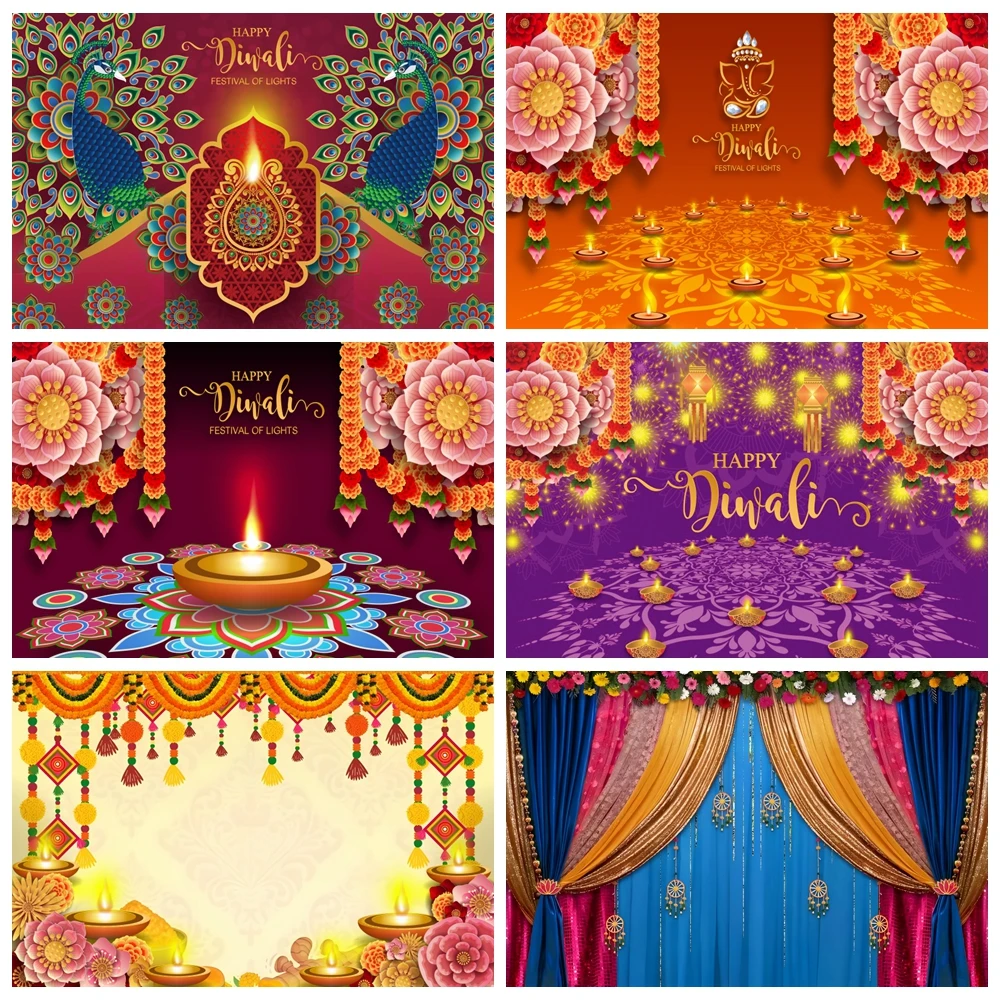 Happy-Diwali-Backdrop-for-Photography-Candle-Fireworks-India-Diwali ...