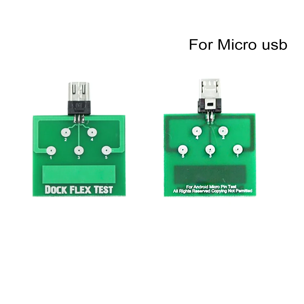 Micro-B-Male-USB-2-0-Test-PCB-Board-Adapter-Type-Micro-B-5P-Connector ...