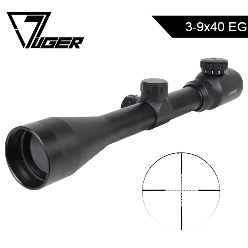 LUGER-3-9x40EG-Optical-Sight-Rifle-Scope-Red-Green-Illuminated-Reticle ...