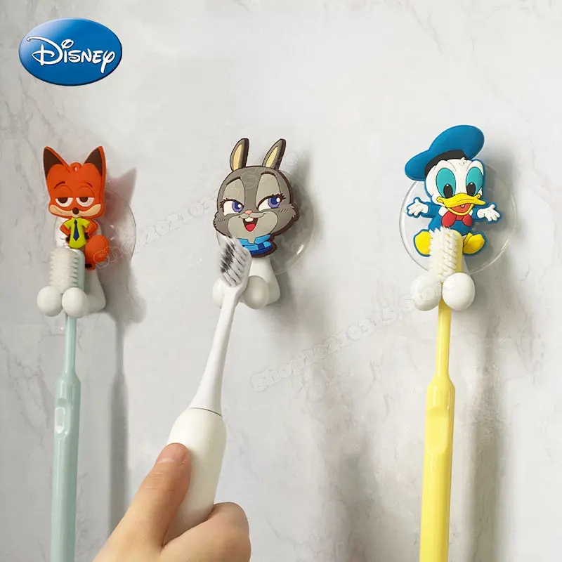 Disney Donald Daisy Duck Toothbrush Holder Kawaii Wall Mounted Tooth ...