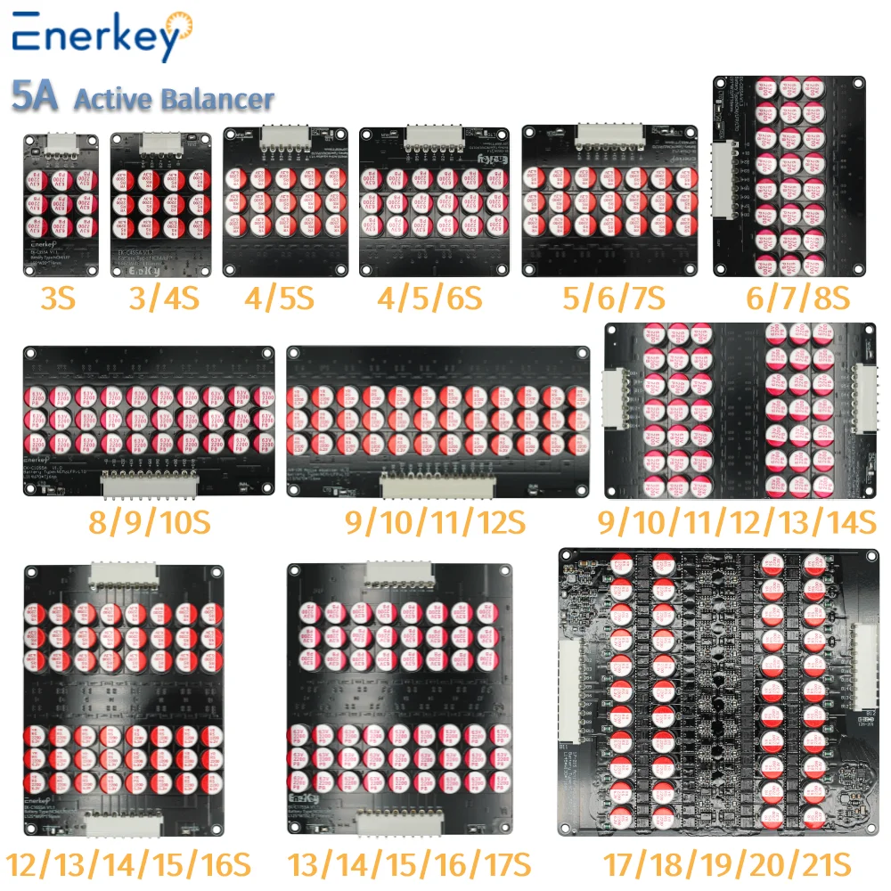 Enerkey Wholesale Active Equalizer Balancer 5A 3~21S Lipo/Lifepo4/LTO Battery Energy Capacitor