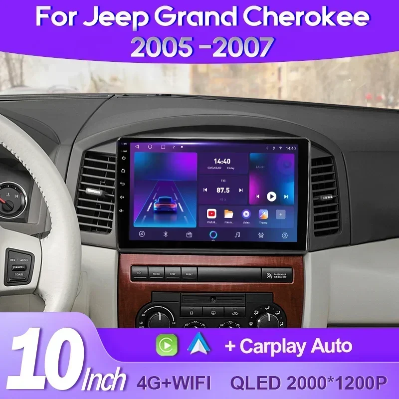 QSZN-For-Jeep-Grand-cherokee-2005-2006-2007-Car-Radio-4G-GPS-Multimedia ...