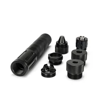 1.58"OD 10"L 7075 Aluminum 1/2x28+5/8x24 Modular Solvent Trap Fuel ...