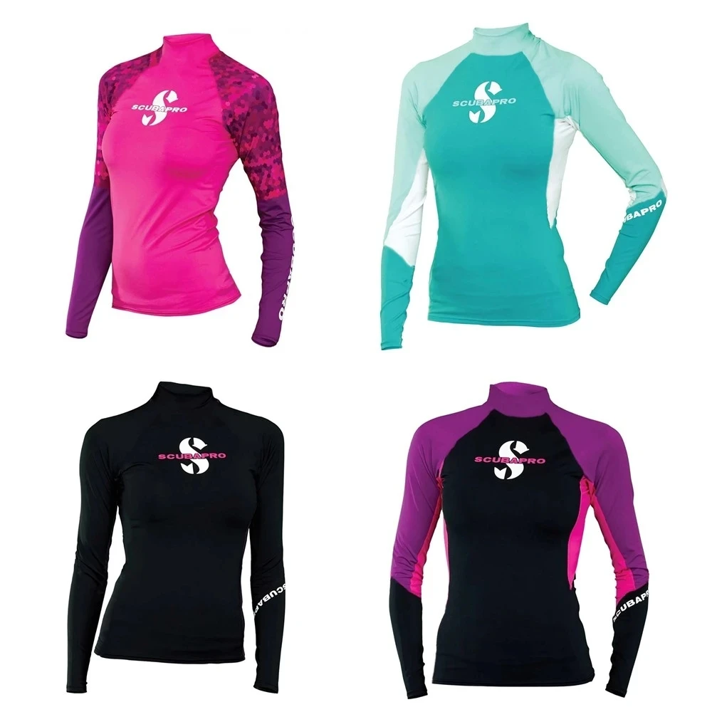 Camiseta de manga larga con estampado para mujer, ropa de Surf con ...