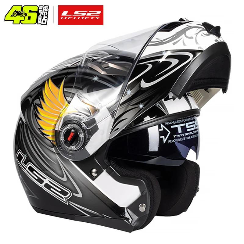 男性と女性のためのデュアルパーパスのオートバイのヘルメット,フルバイザー,防曇,ls2 ff370| | - AliExpress