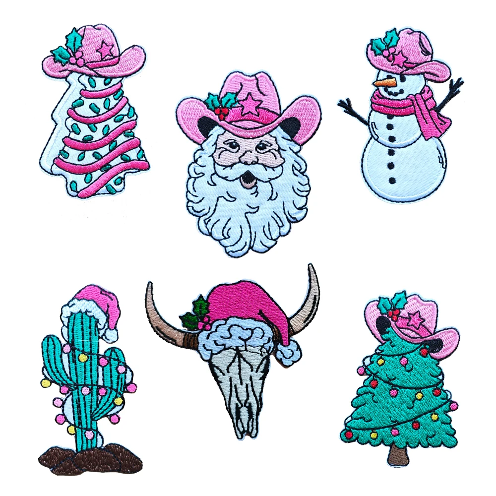 Christmas Emblem Clothing Accessories Badge Sticker Embroidered ...