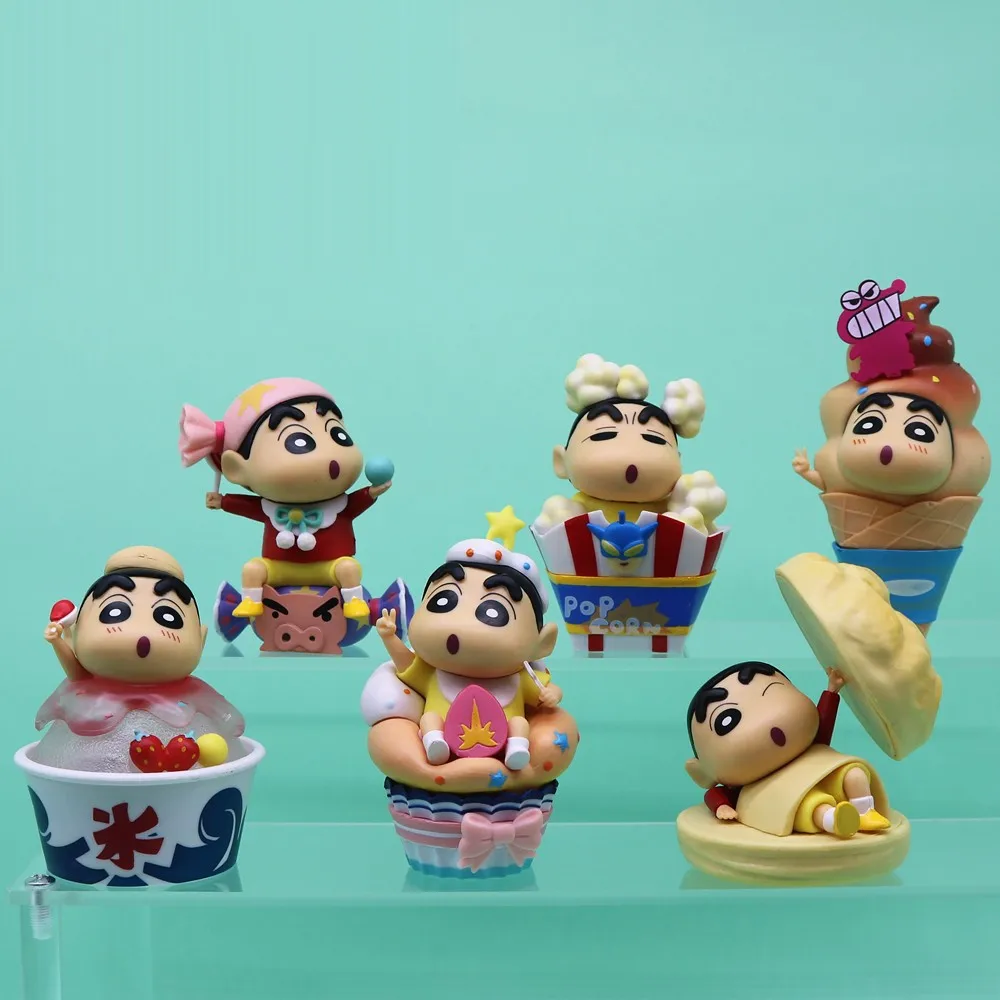 6pcs-set-Anime-Q-Version-Crayon-Shin-chan-Dim-Sum-Time-PVC-Figure-Toys ...