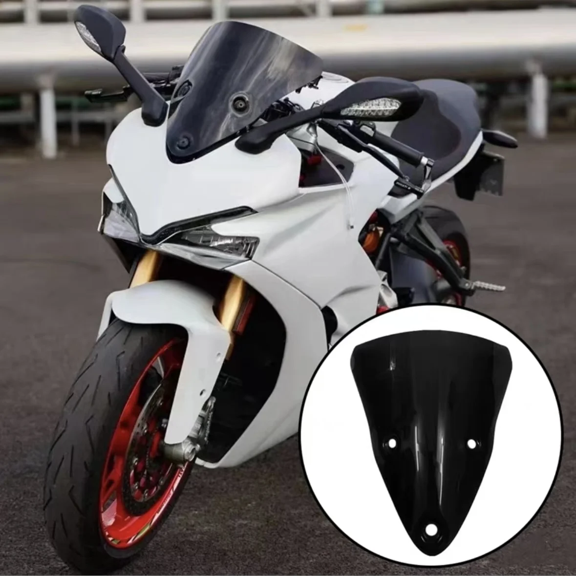 Motorcycle-Windshield-Windscreen-For-DUCATI-939-950-Supersport-939S ...