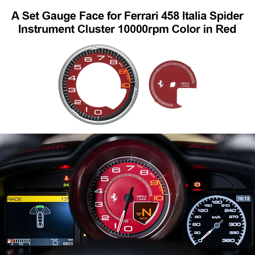A-Set-Gauge-Face-for-Ferrari-458-Italia-Spider-Instrument-Cluster ...