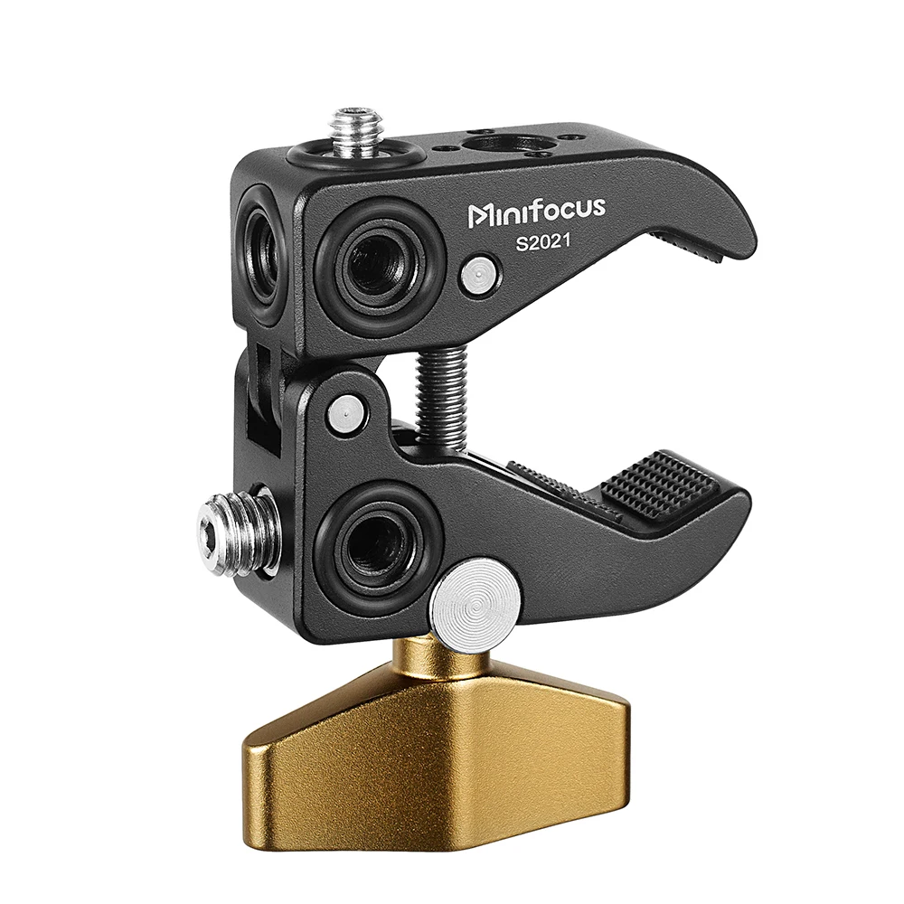Minifocus-Super-Clamp-With-1-4-3-8-Screw-Mount-Adapter-for-DSLR-Camera ...