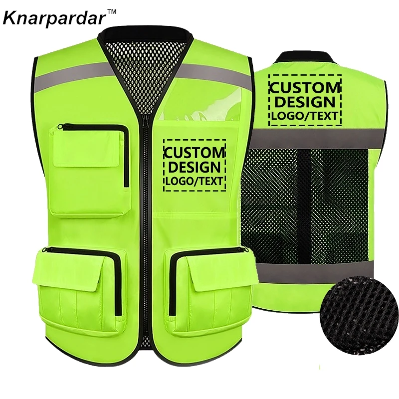Work Vest With Logo Hi Vis Workwear Jacket Company Logo Workwear ...
