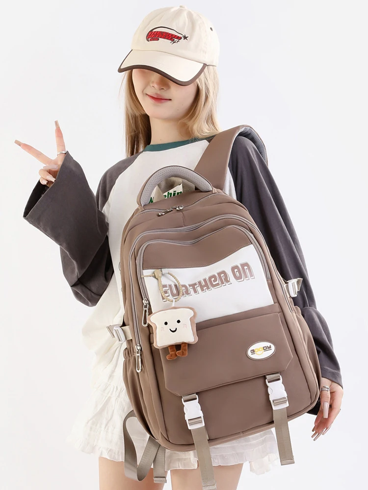 Female-Student-Backpack-High-School-Student-Backpack-Junior-High-School ...