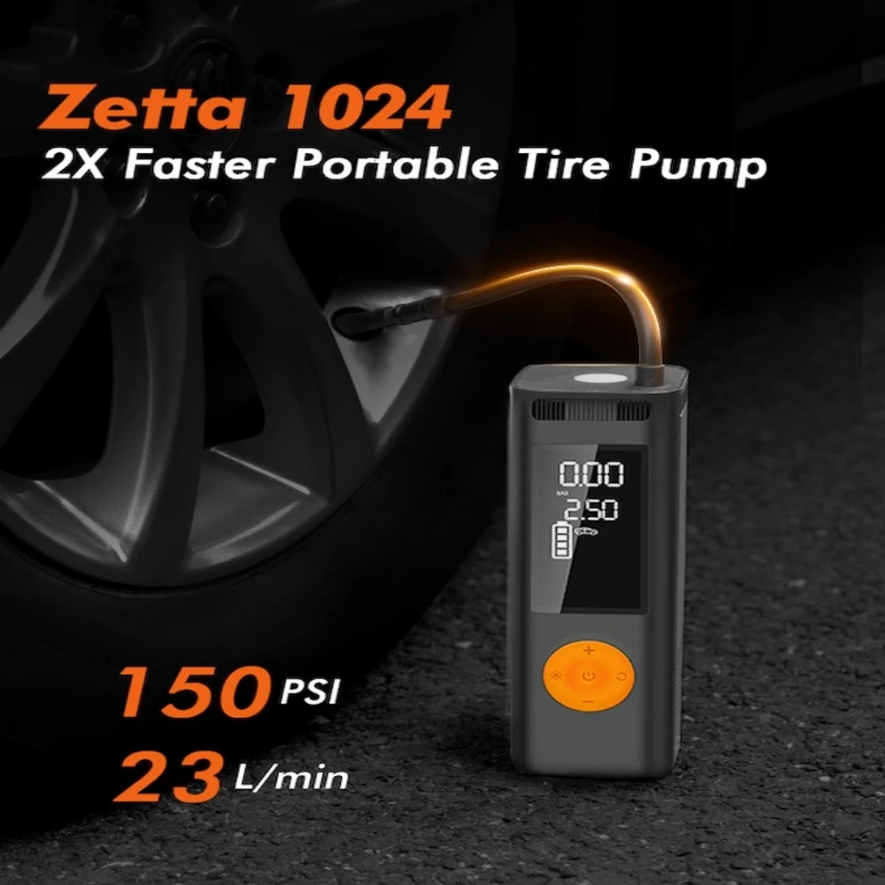 ZETTA-1024-Tire-Inflator-Portable-Air-Compressor-Portable-Air-Pump-for ...