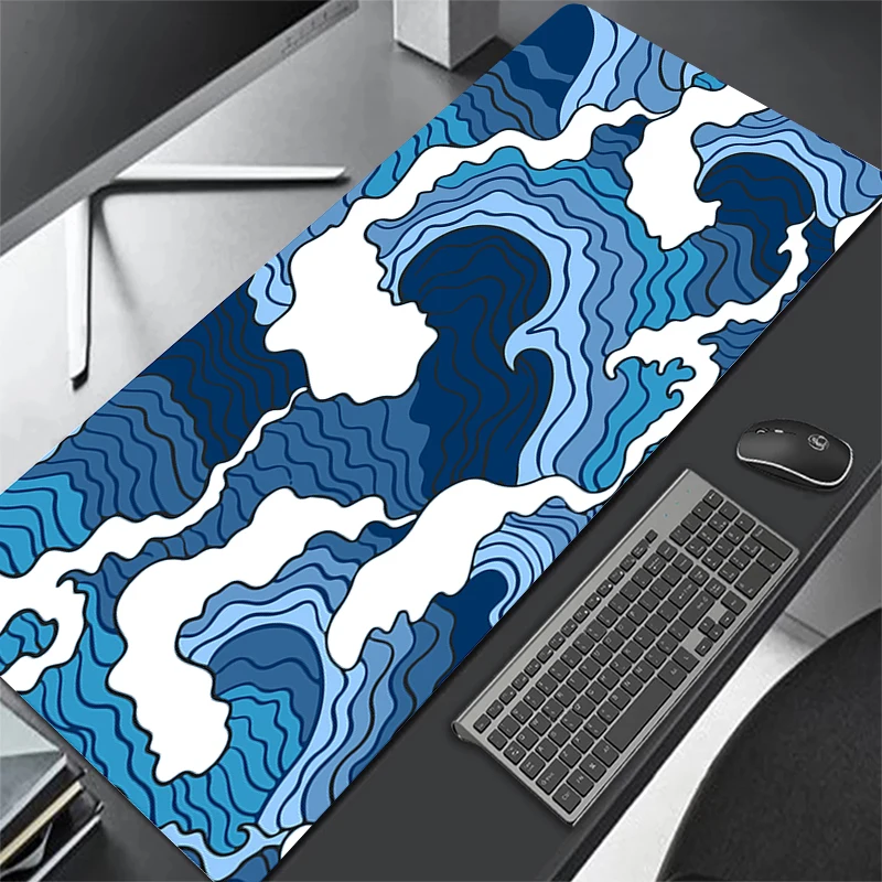 Ondas-azuis-Custom-Mouse-Pad-Gamer-Mousepad-Tapetes-de-mesa-Tapete-de ...