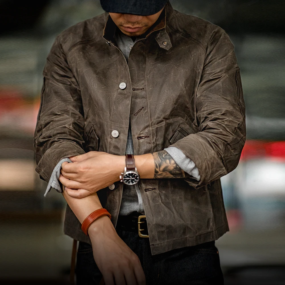 Maden-Stand-Collar-Oil-Waxed-Jacket-New-Version-Men-s-Jackets-Dark ...