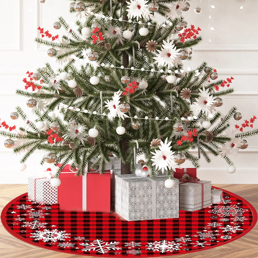 90cm-60cm-Xmas-Tree-Skirt-Floor-Mat-Printing-Christmas-Round-Tree-Mat ...
