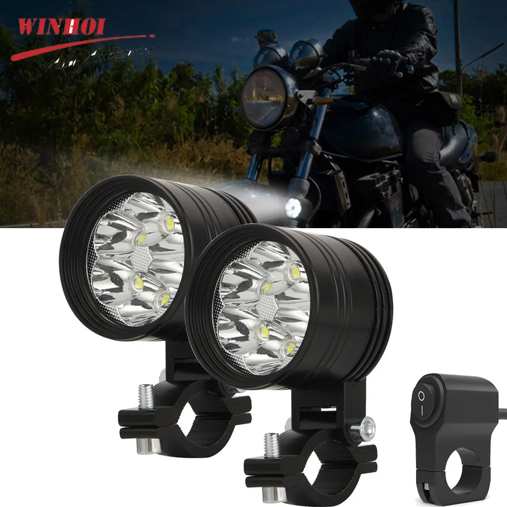 Additional-Led-Motorcycle-Lights-Auxiliary-Motorcycle-Headlight-12V-24V ...