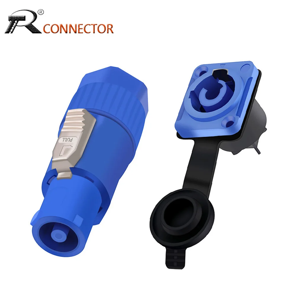 4pcs Waterproof 3pins Male/female Powercon Speaker Connector Type A ...