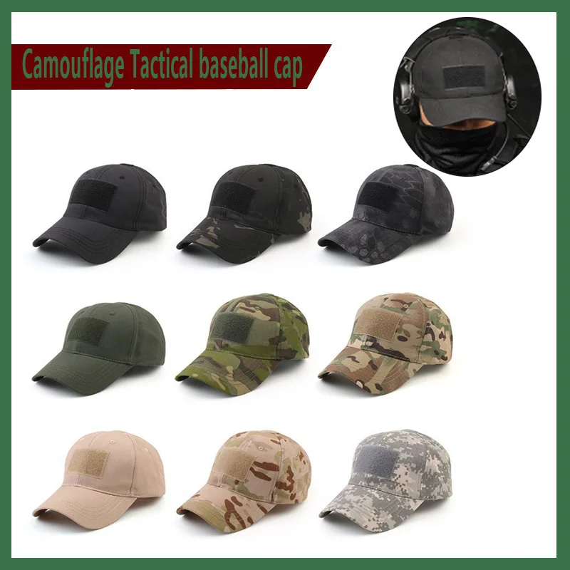 1PCS-Military-Camouflage-Hat-Outdoor-Tactical-Trucker-Baseball-Caps ...