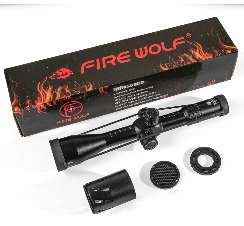 FIRE WOLF 5-25X50 FFP Tactical Big handwheel Turrets Optical Rifle ...