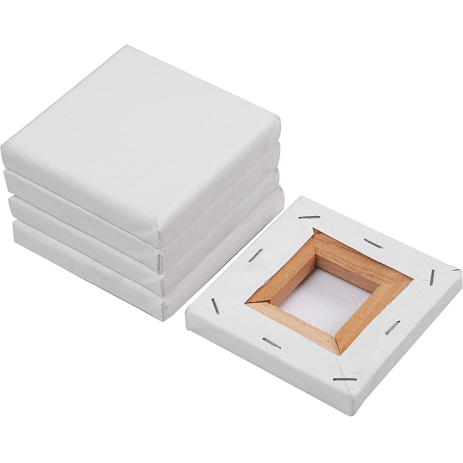 Pack-of-4-Mini-Canvases-Stretched-Canvas-for-Painting-4x4inch-10x10cm ...
