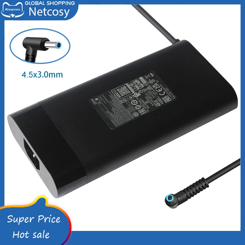 19-5V-10-3A-200W-4-5x3-0mm-AC-Adapter-Power-Supply-Laptop-Charger-For ...