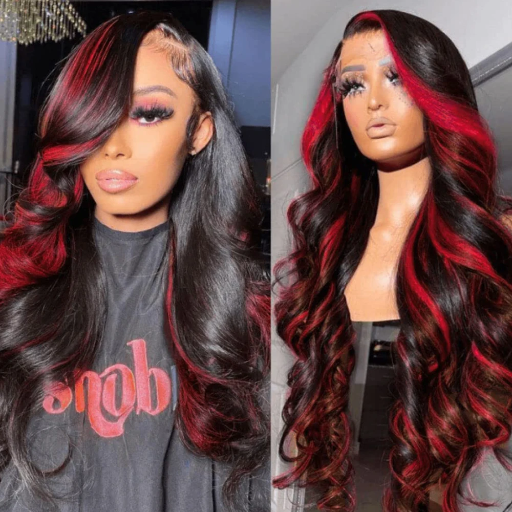 Highlight-Green-Body-Wave-Lace-Front-Human-Hair-Wigs-HD-Tranaparent ...