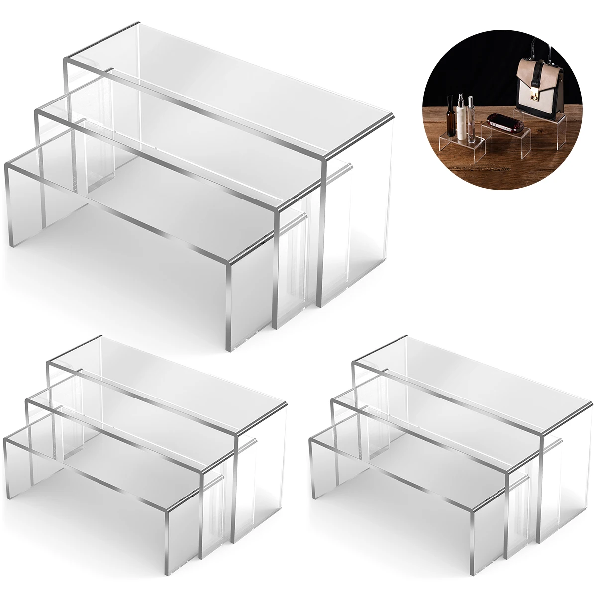 Clear-Acrylic-Display-Stand-For-Anime-Figures-Cupcake-Shelf-Organizer ...