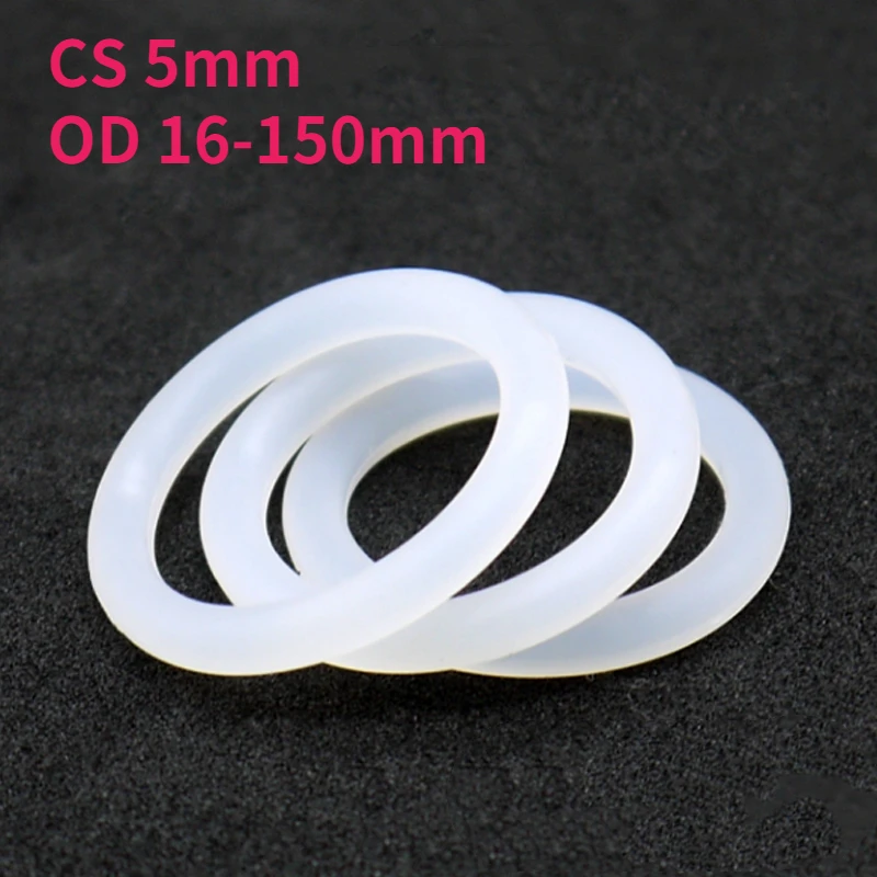 Food Grade Silicone O-Ring White VMQ O Ring Waterproof And Insulated ...