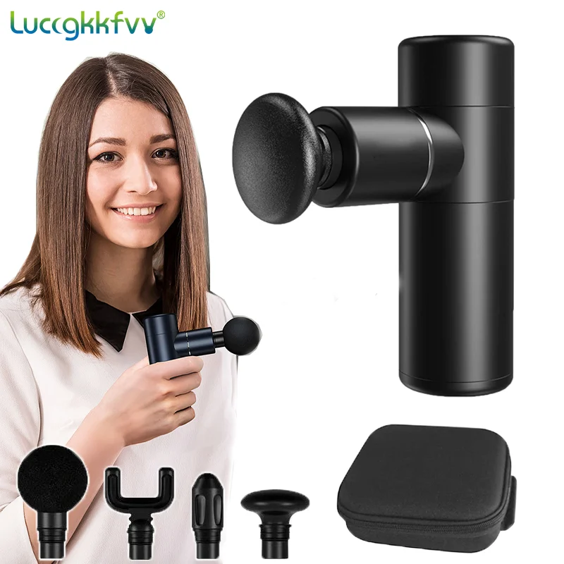 Massage Gun Mini Pocket Massager Deep Muscle Vibration Relief Pain ...