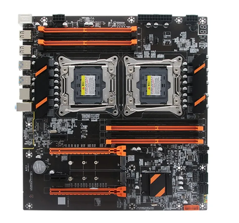 YEJIA X99 dual CPU motherboard LGA 2011 v3 E-ATX USB3.0 SATA3 with dual ...