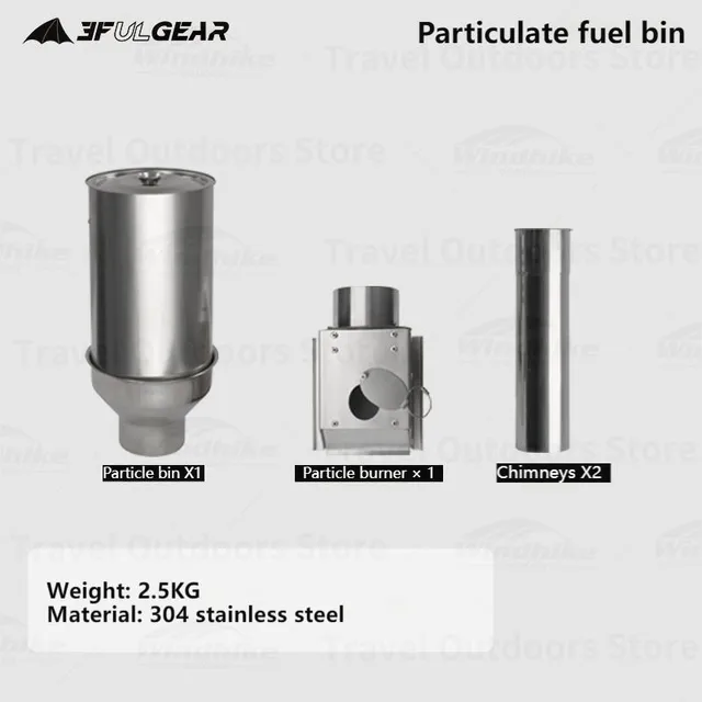3F UL GEAR Winter Pellet Fuel Heating Stove Multifunctional Ornamental ...