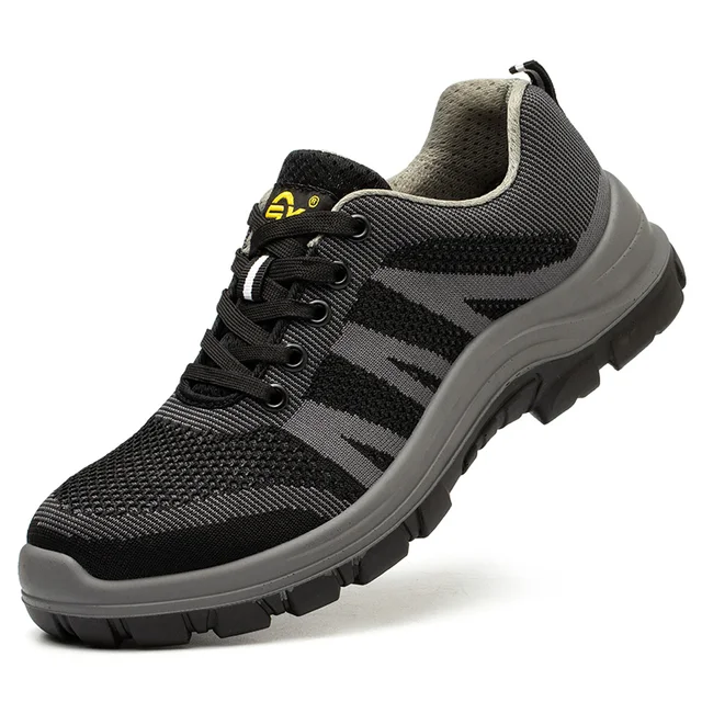 Fashion Safety Shoes Steel Toe Shoes Men Work Sneakers Safety Tennis ...