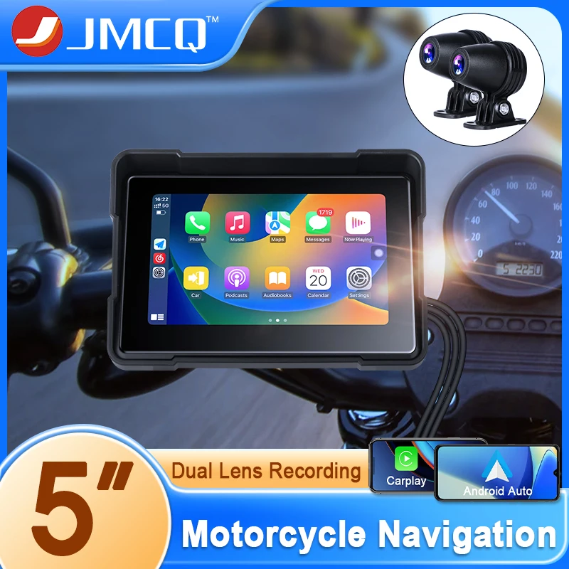 JMCQ-GPS-Navigation-Motorcycle-IPX7-Waterproof-Wireless-Carplay-Android ...