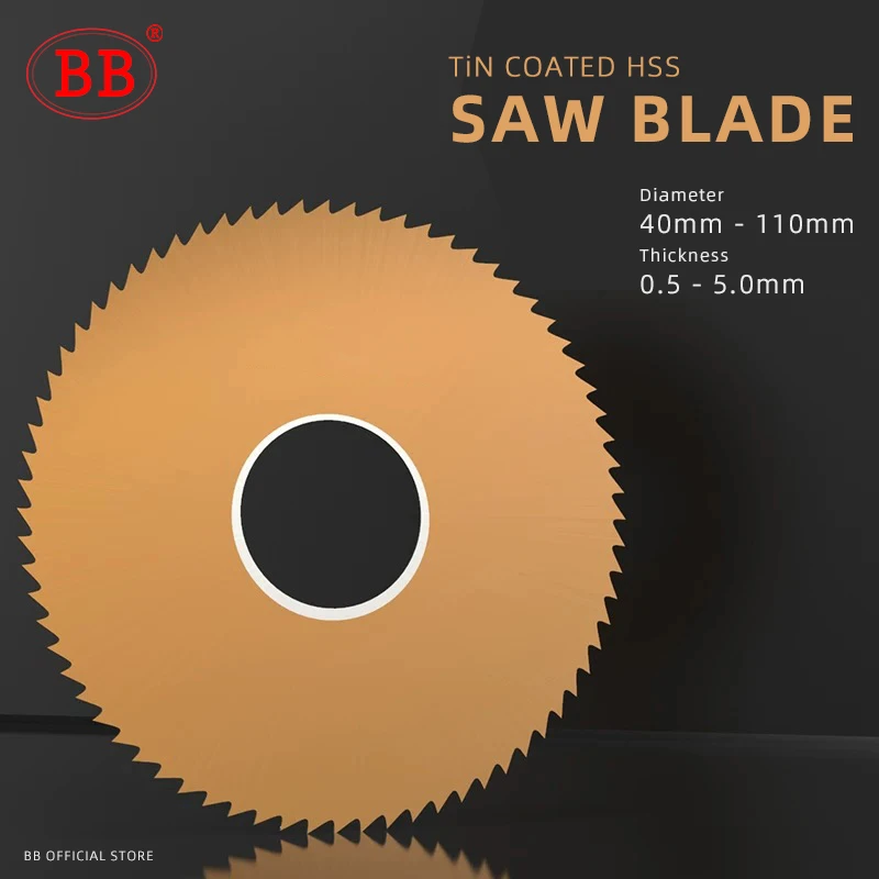 Saw Blade Mill Hss Co Tin Circular Cutting Tool Cnc Slot Machining ...
