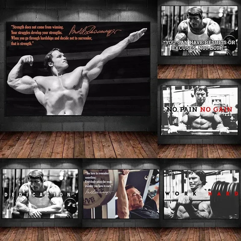 Scandinavian Classic Fashion Wall Art Arnold Schwarzenegger ...