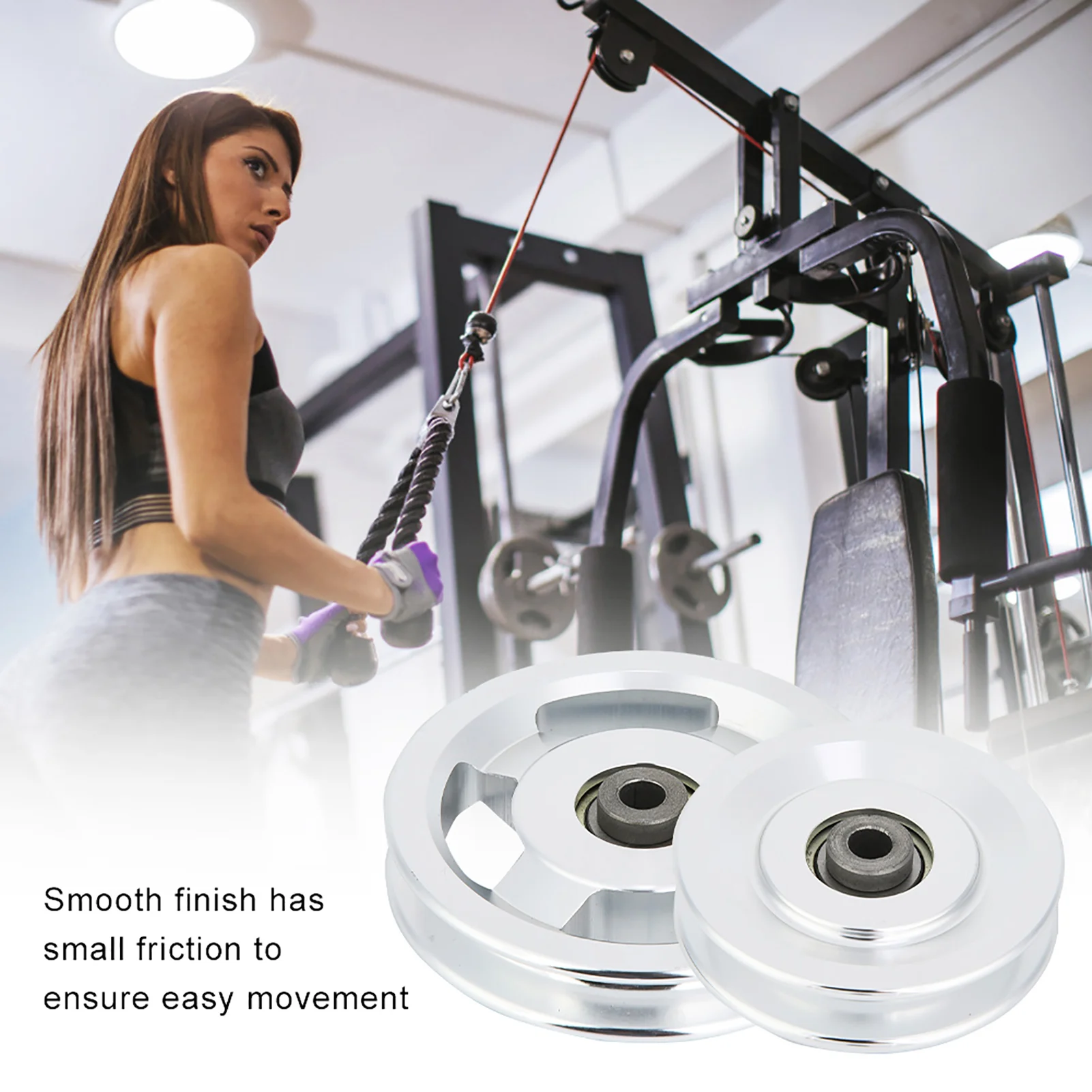 90-115mm-Fitness-Pulley-Aluminium-Alloy-Home-Gym-Attachments-Part ...