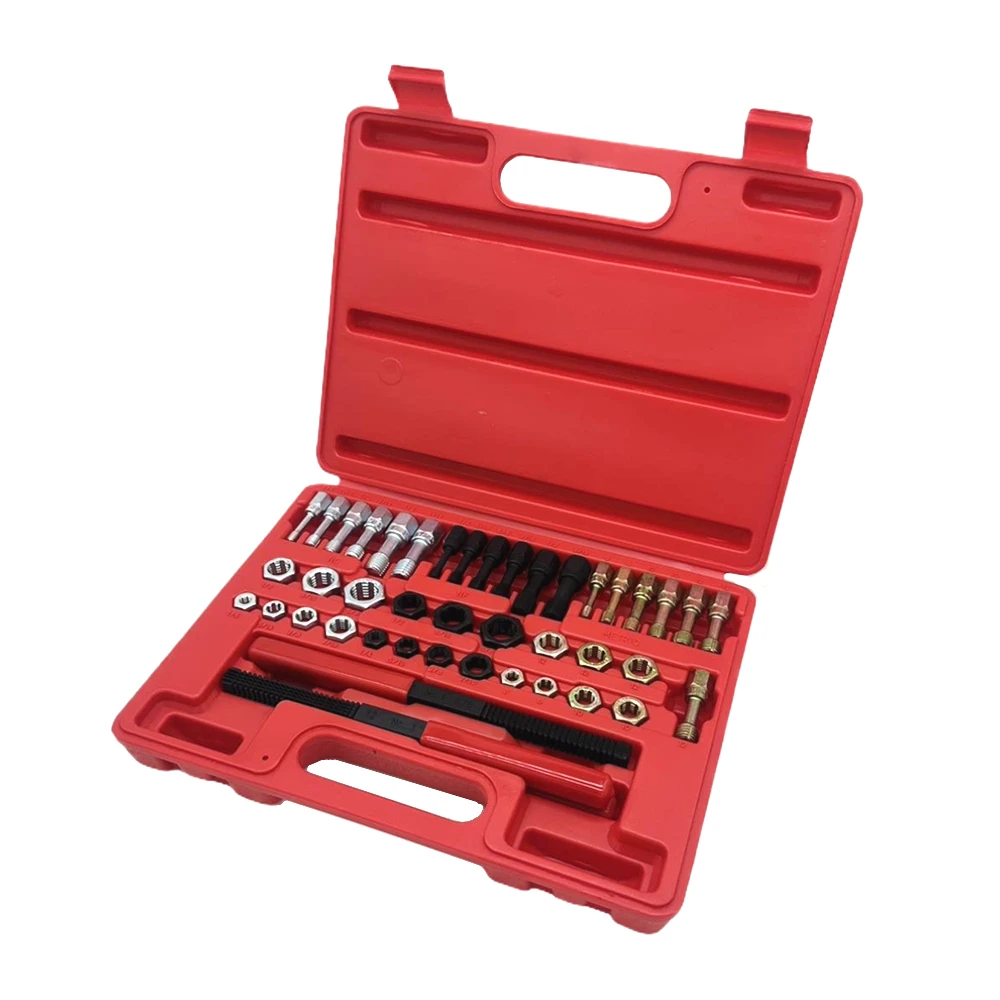 42pcs-Re-Threading-Tool-Set-Taps-Dies-Damaged-Thread-Repair-Tool-Thread ...