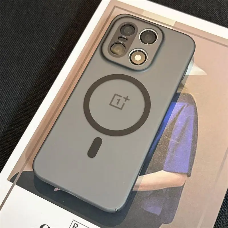 For OnePlus 15 Case Hard PC Transparent Slim Magnetic Protective Back ...