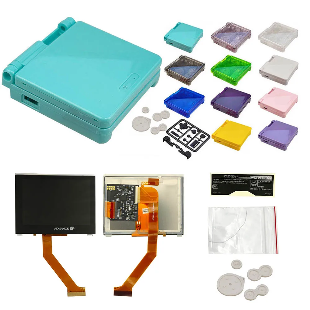 For-GameBoy-Advance-GBA-SP-Pre-Laminated-IPS-V4-LCD-Highlight-Screen ...