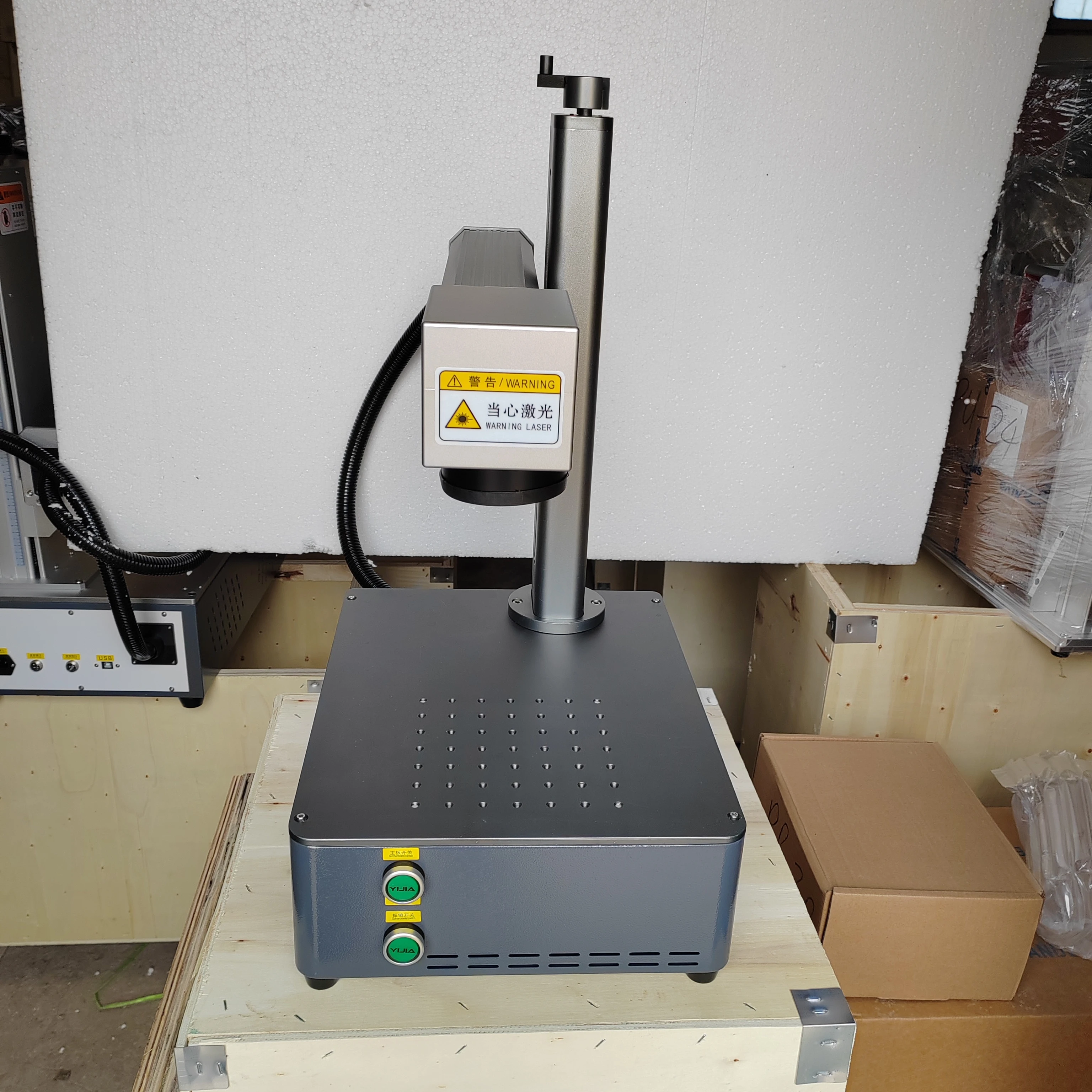 Raycus 20W 30W or JPT 30W mini fiber laser marking machine do Metal ...