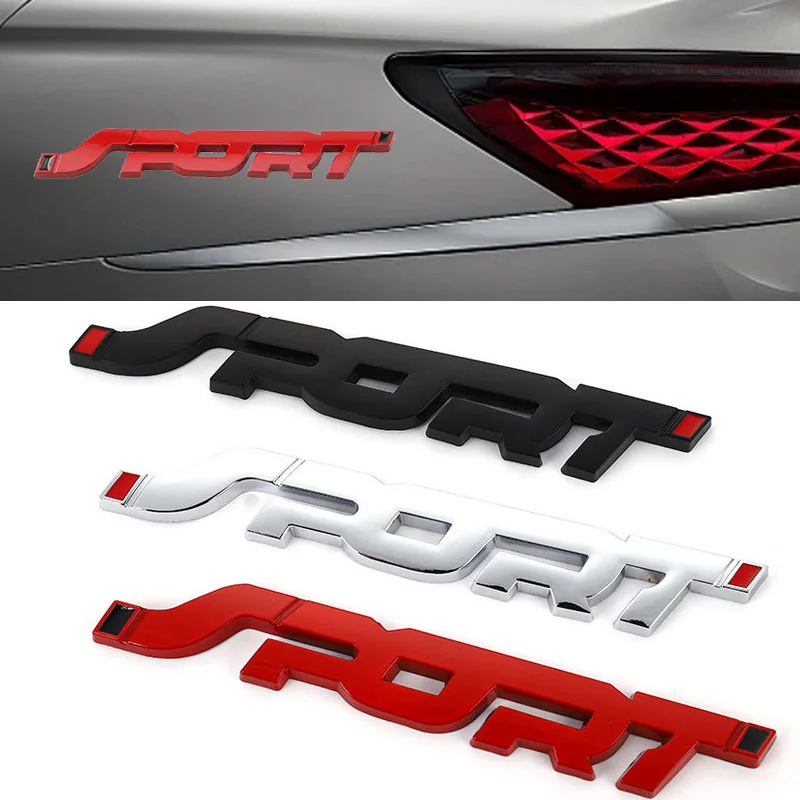 3D-Chrome-Metal-Sticker-Car-Styling-Sport-Word-Letter-Logo-Emblem-Badge ...