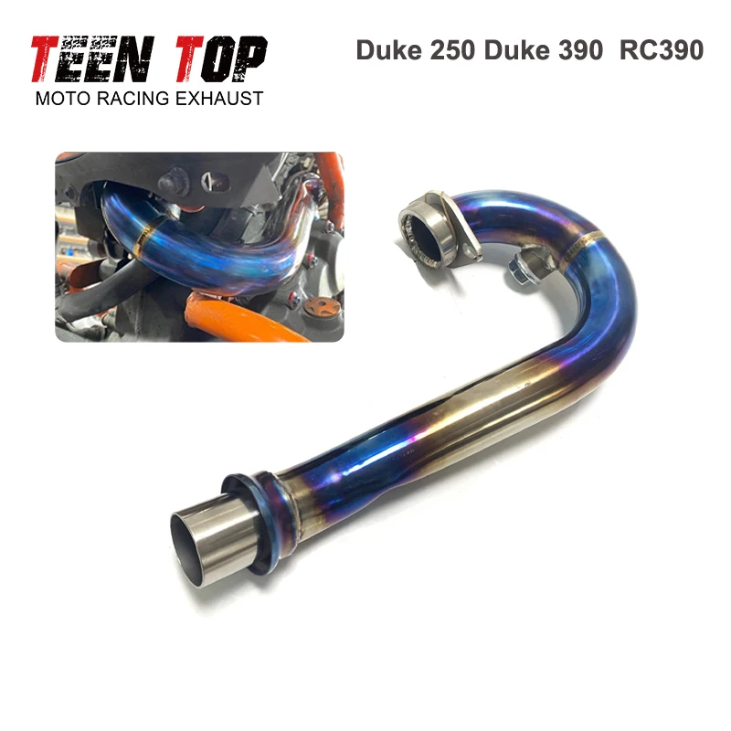 For-KTM-Duke-250-Duke390-RC390-Exhaust-Header-Titanium-2017-Motorcycle ...