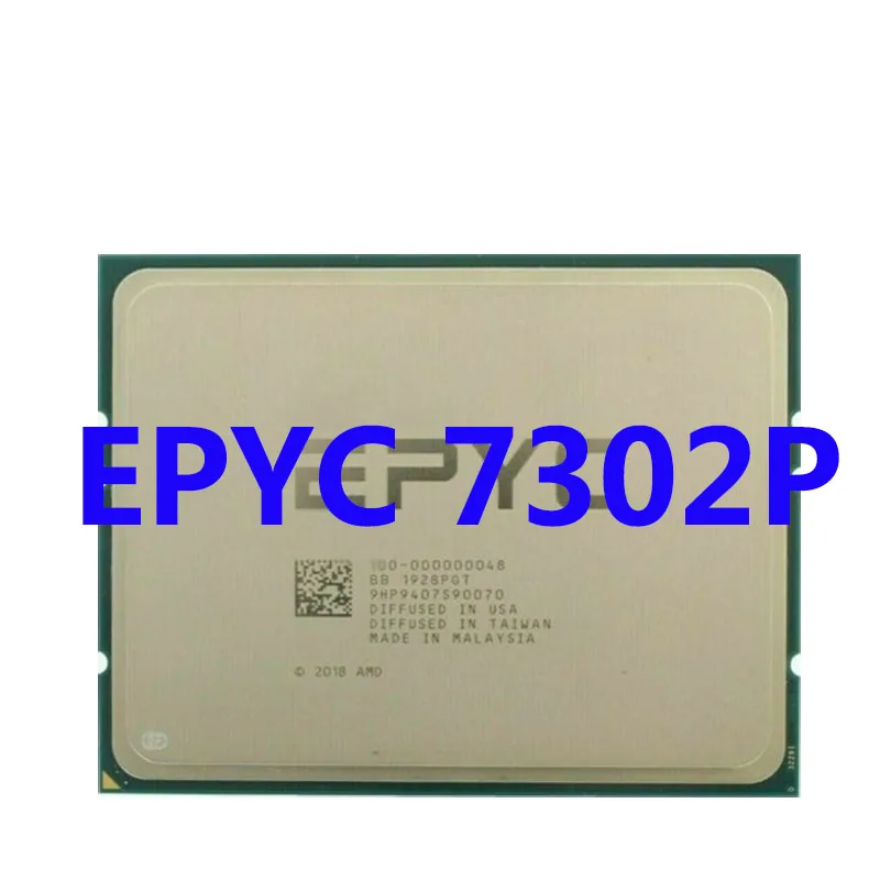EPYC 7302P CPU 3.0GHZ 16C/32T 64M Cache 155W 16-Core 32Thread Processor sp3 Socket Support 1U ...