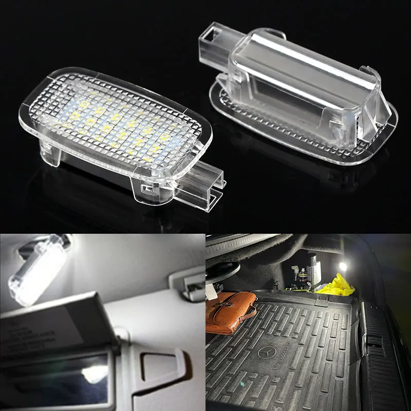 1pcs LED Make Up Mirror Lamp Footwell Light For Mercedes Benz R230 W204 ...