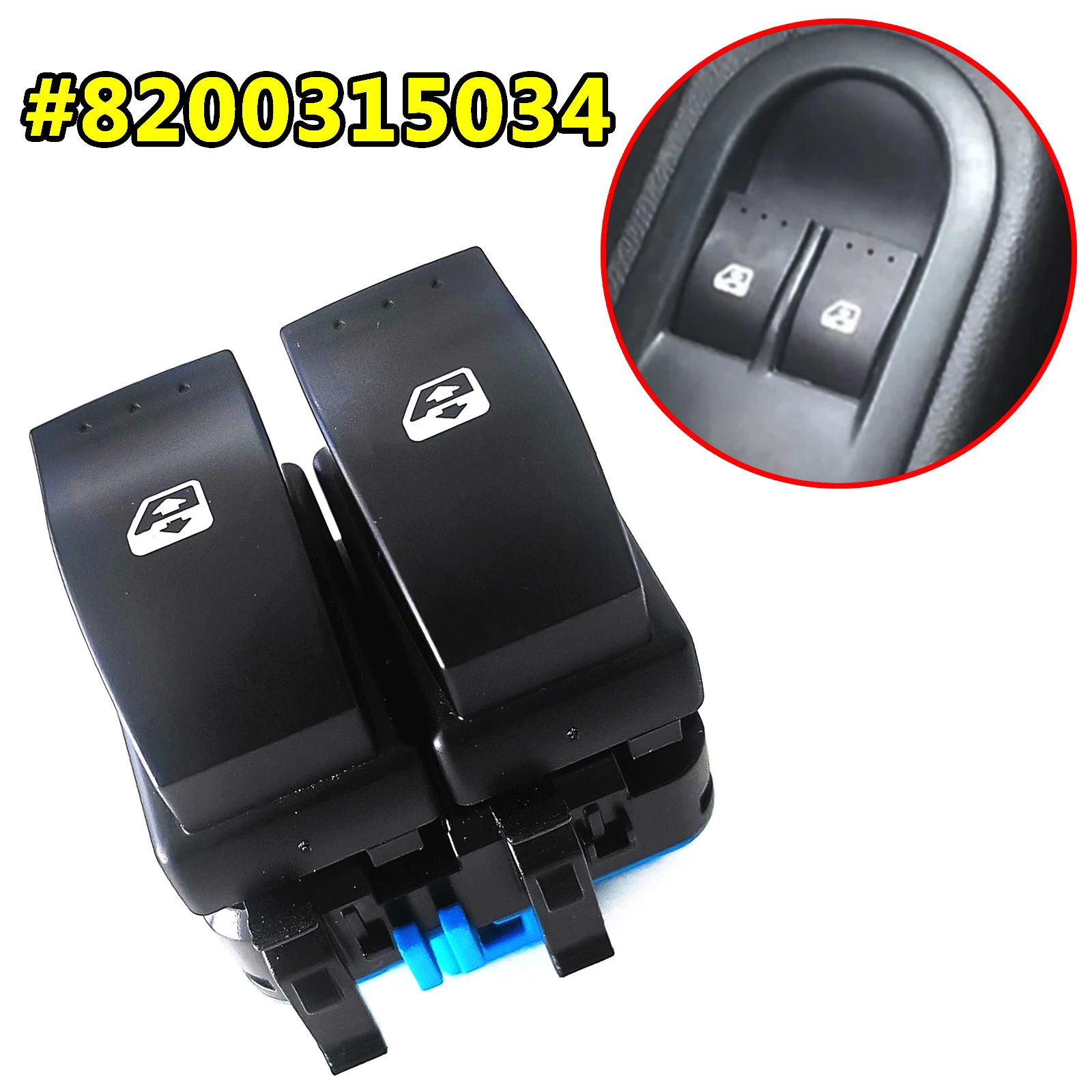 10-Pins-Electric-Window-Switch-8200107772-For-Renault-Megane-II-SCENIC ...