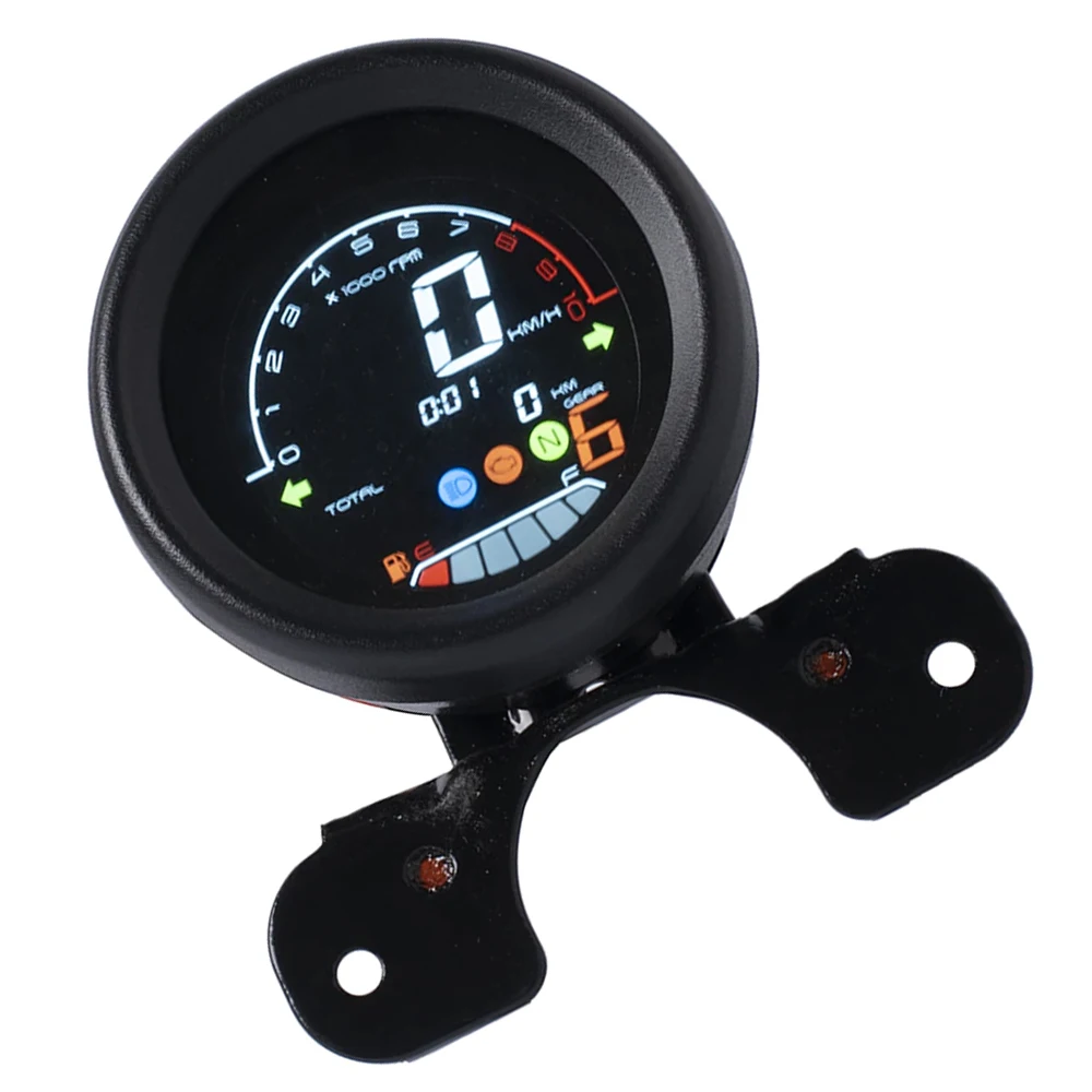 Digital Motorcycle Speedometer Odometer 6 Gear Speedo Meter Universal ...