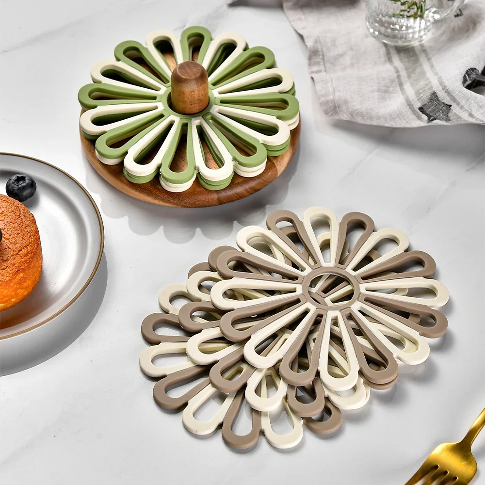 7Pcs-Silicone-Insulation-Pad-Heat-Resistant-Silicone-Mat-High ...