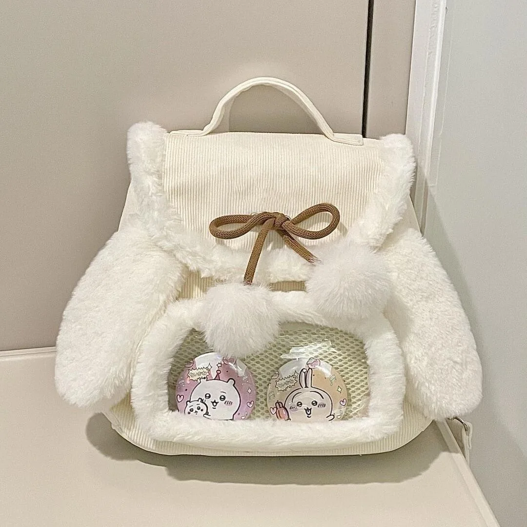 Cute Furry Backpack Ita Bag Anime Cosplay Unisex Students School Bag ...