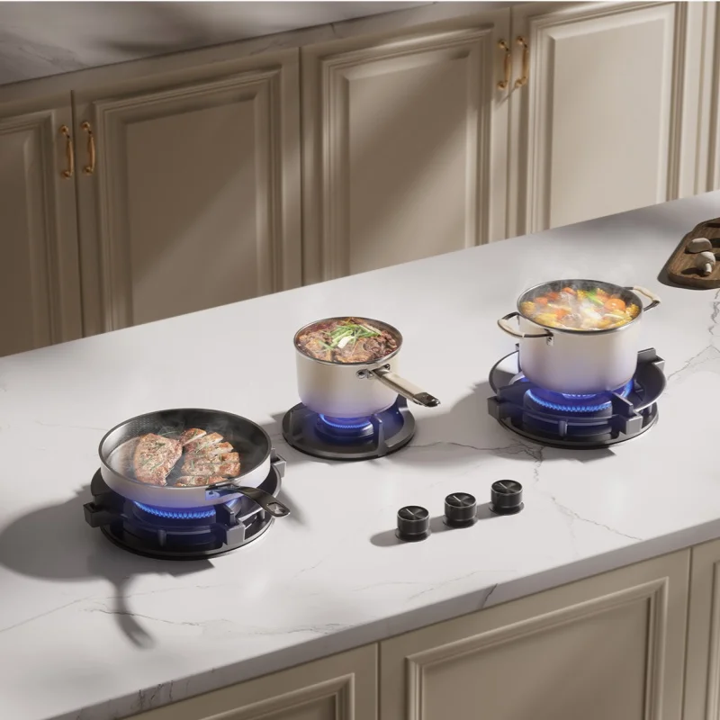All Built-in Gas Stove 2 and 3 Burners Gas Cooker Hidden Built-in Hobs ...